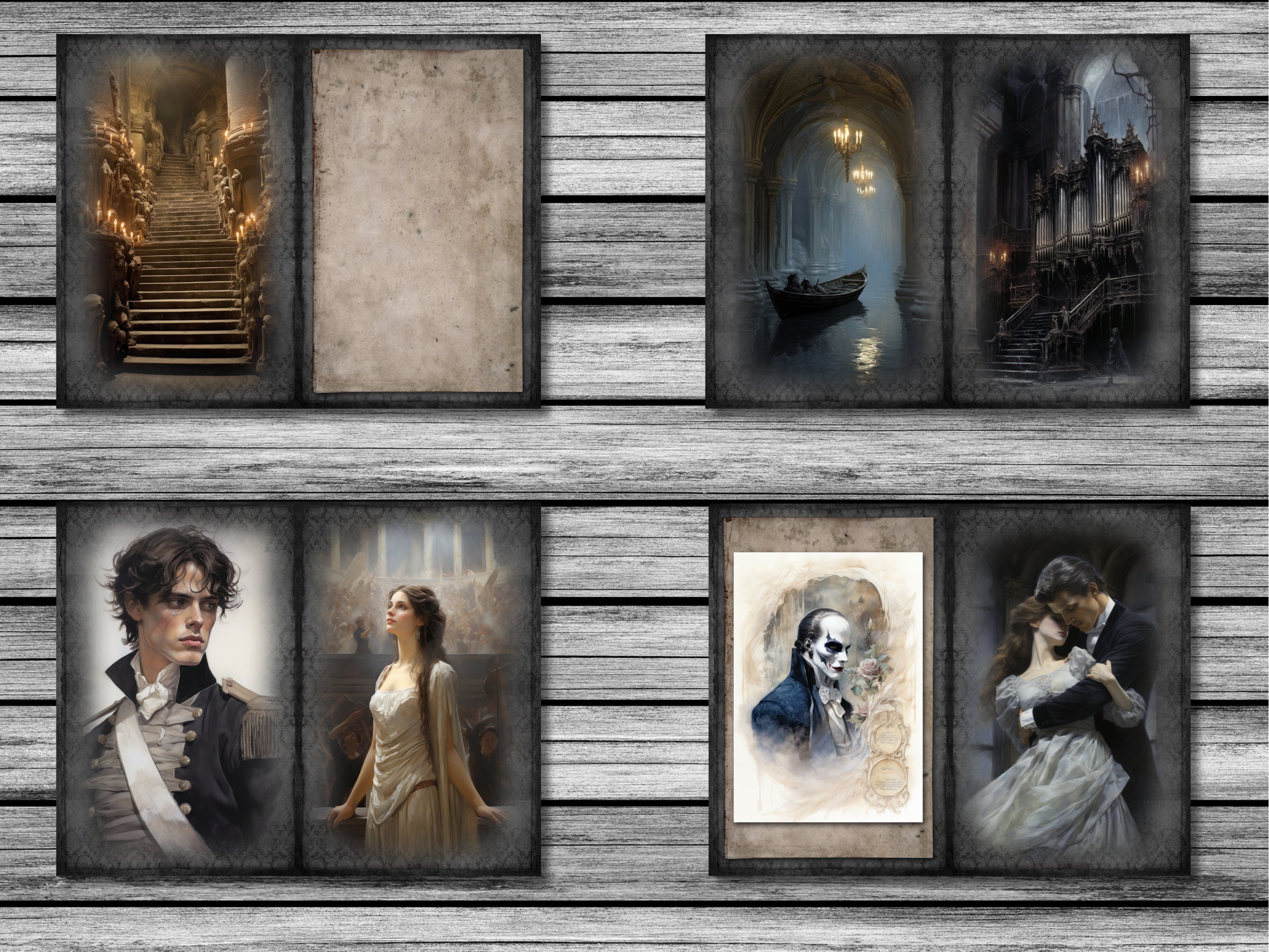 The Phantom of the Opera – Junk Journal Kit, Paris, Music, Masquerade ...