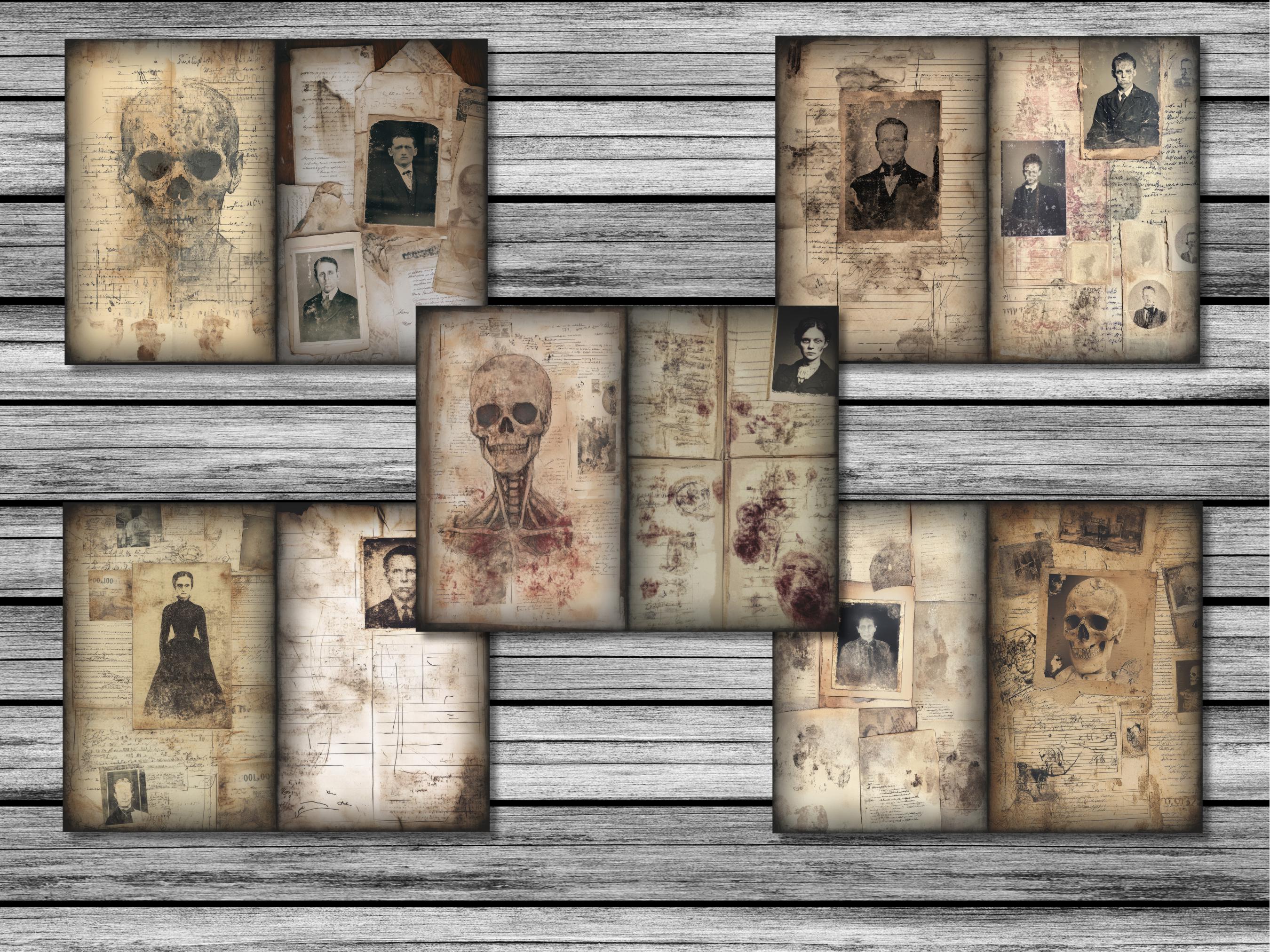 The Morgue Files - Junk Journal Pages, Autopsy Report, Horror ...