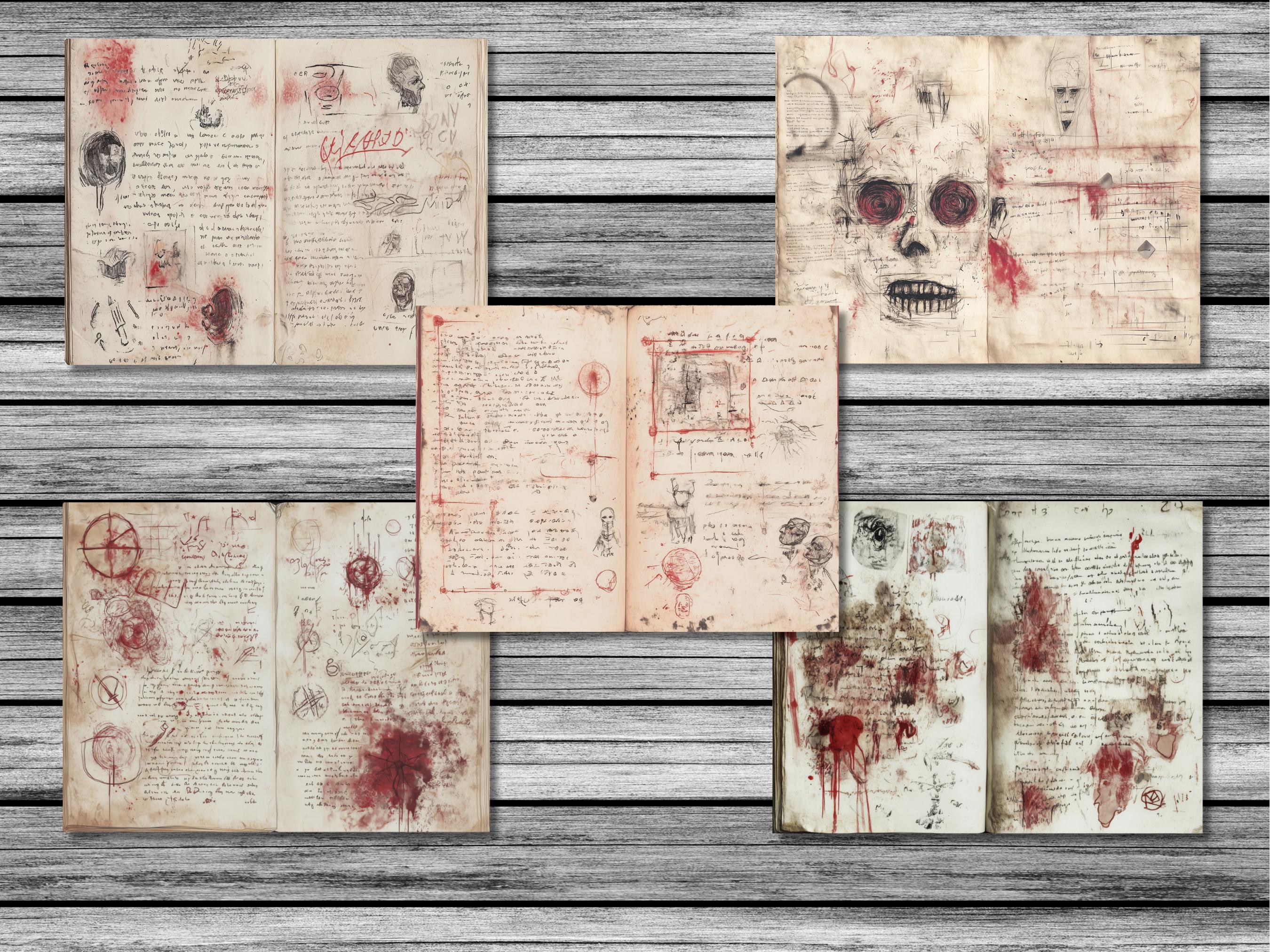 Asylum Scribbles Vol. II - Journal Pages, Horror, Grungy Madness ...