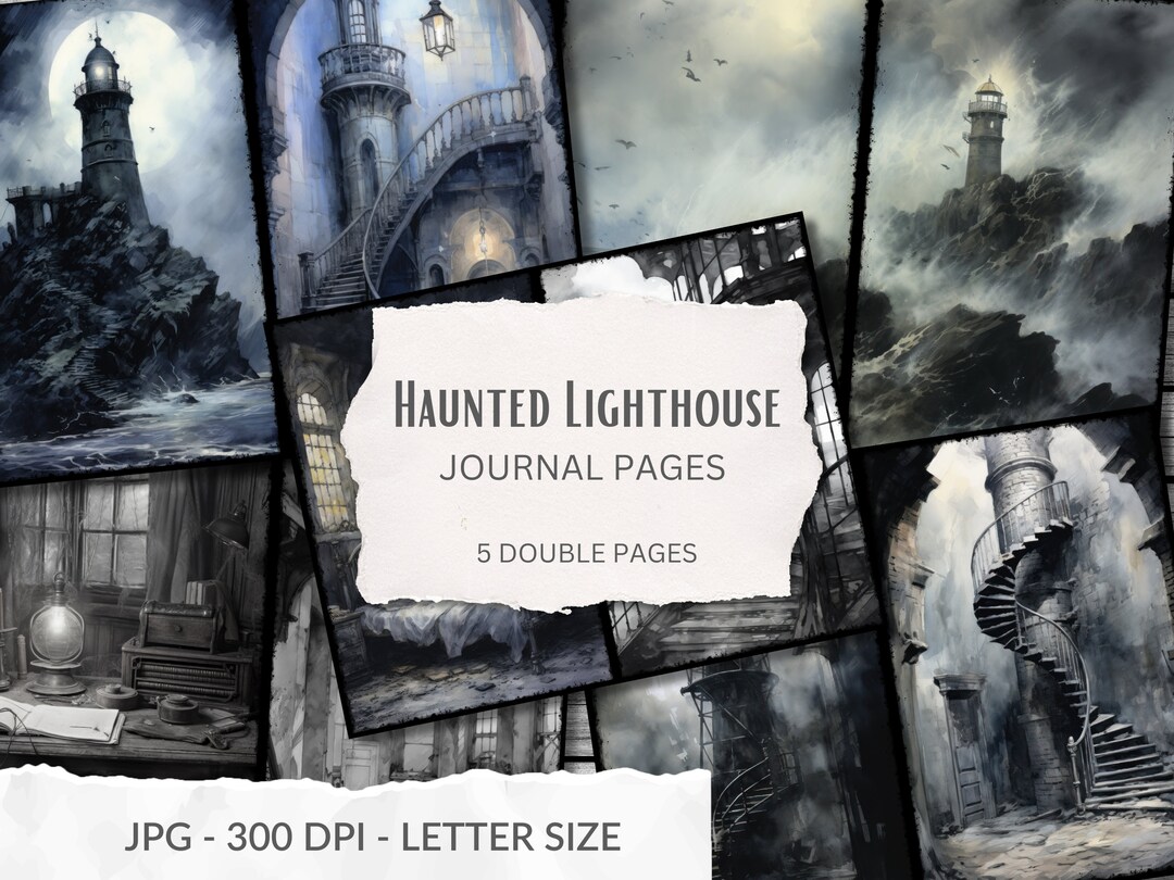 Haunted Lighthouse – Printable Journal Pages, Haunted House, Lost Place ...