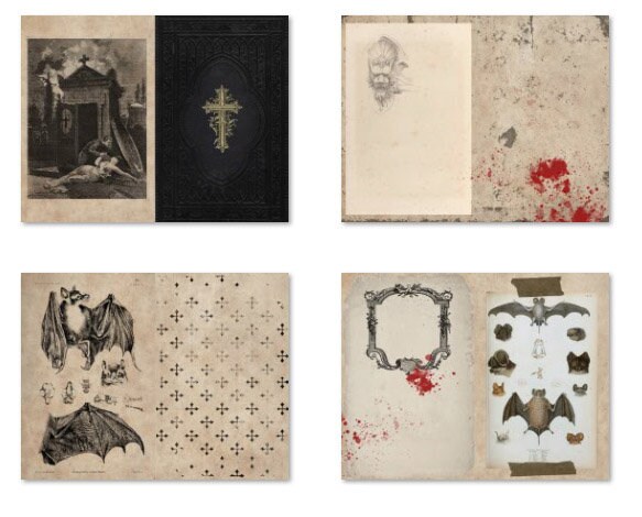 Vampire Junk Journal No. 2 Gothic Halloween Horror Printable Pages ...
