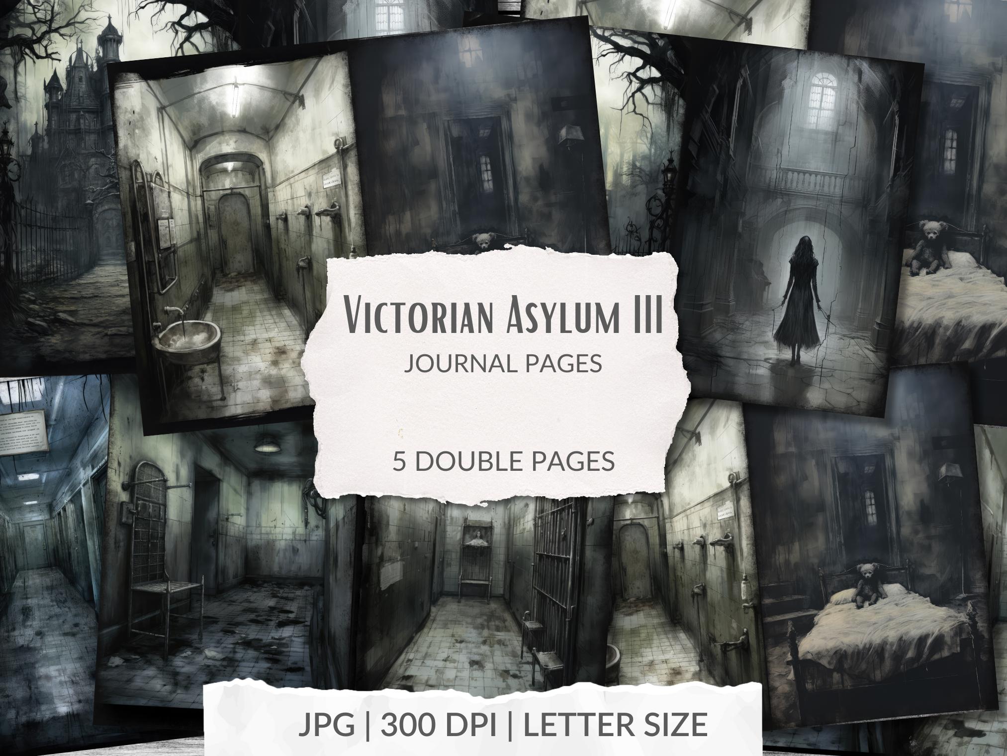 Victorian Mental Asylum Part III Junk Journal Pages, JPG, Gothic ...