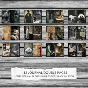 Ashbourne Morgue, Junk Journal Kit, Horror Bundle, Halloween, Asylum ...