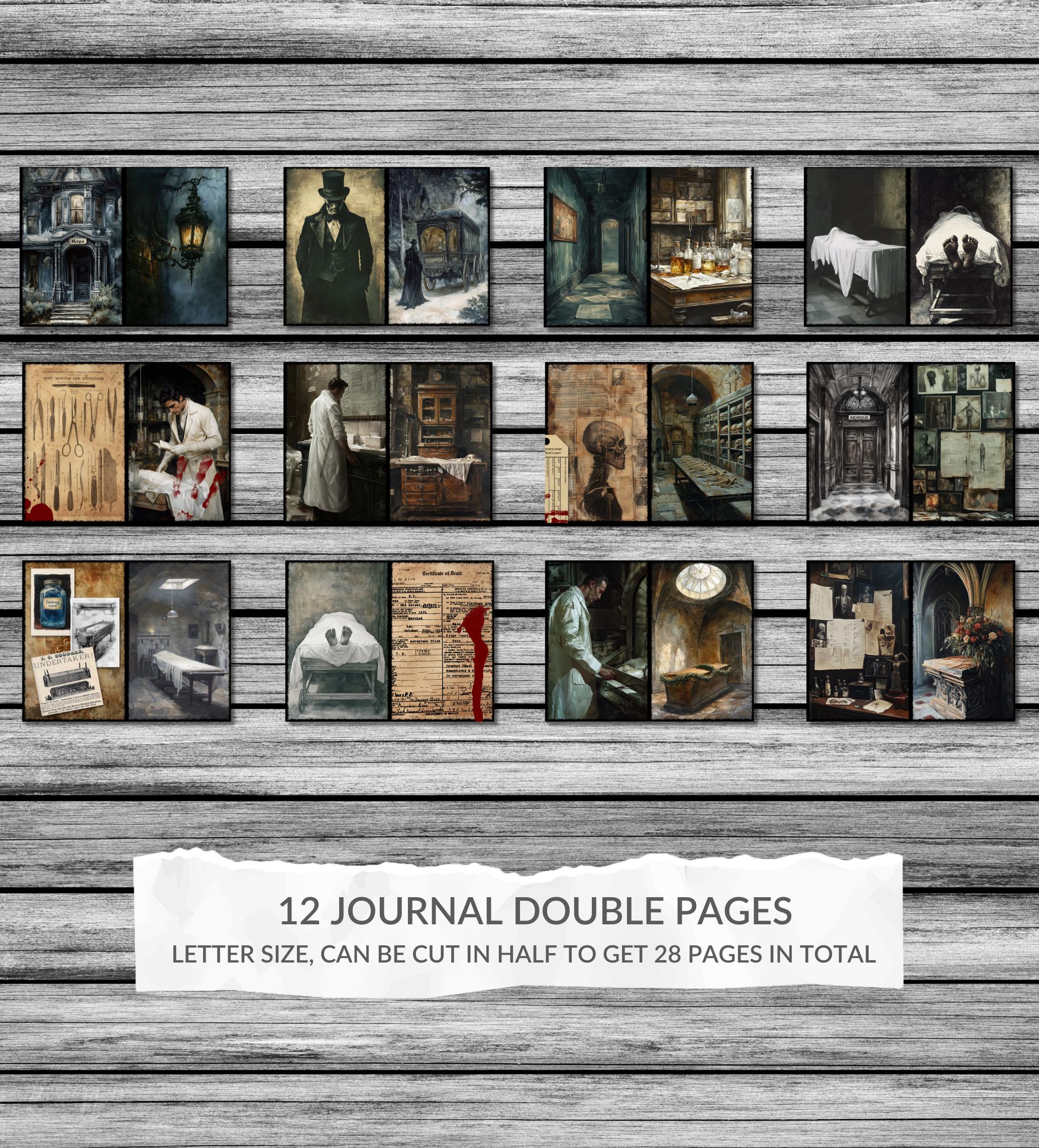 Ashbourne Morgue - Morbid Junk Journal Kit, Horror House Bundle ...