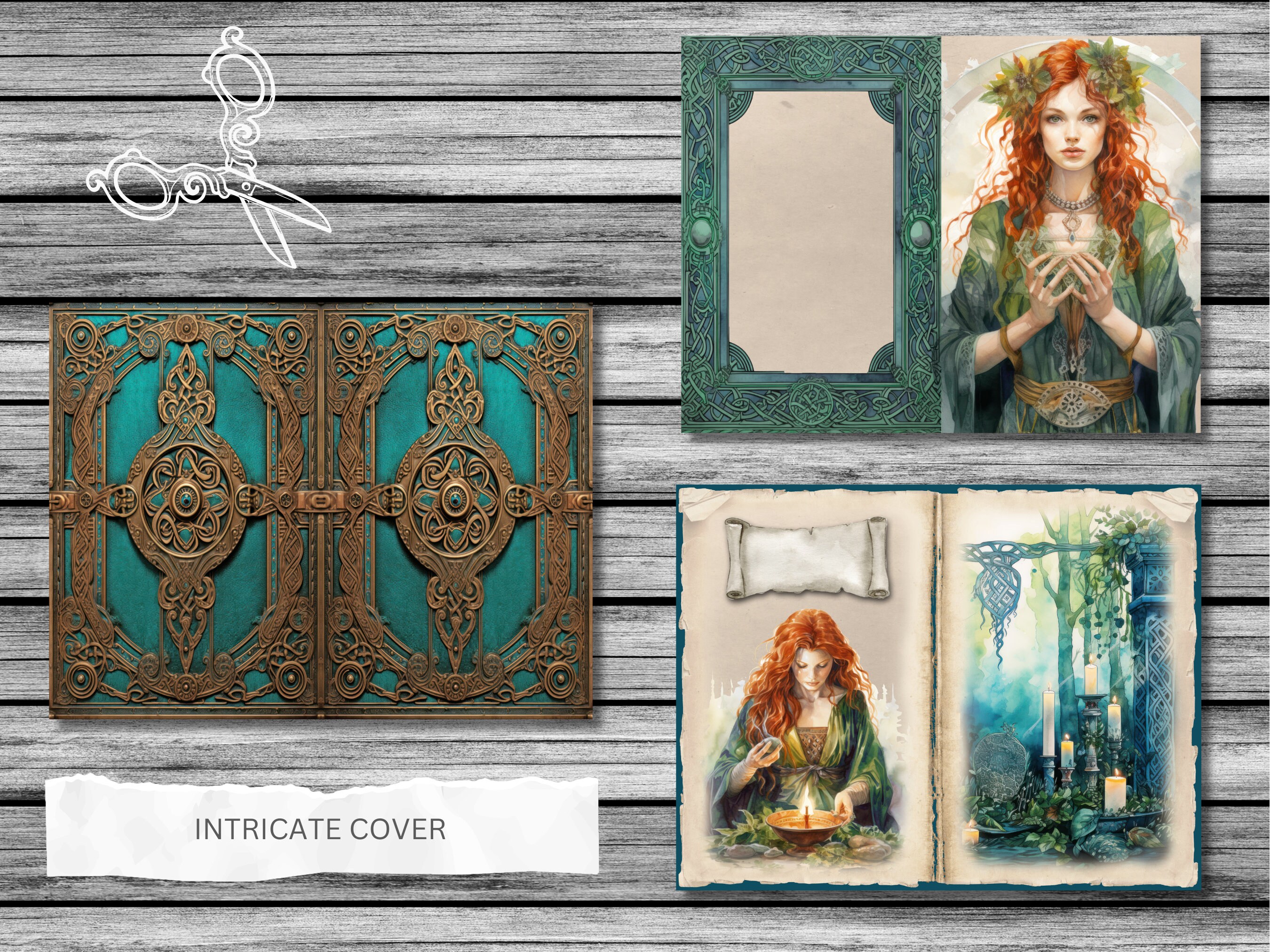 Celtic Junk Journal Kit – Printable Grimoire Pages – Irish Druid ...