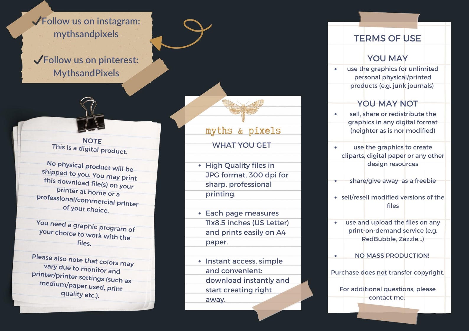 Fortune Teller Folio Kit, Printable Mix and Match Folder Folio With ...