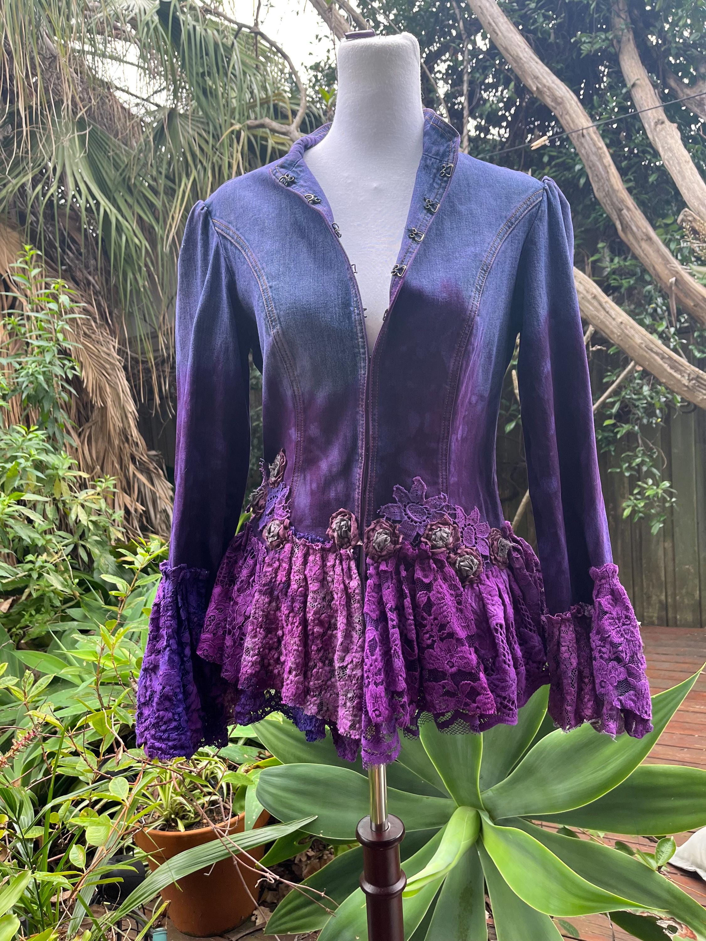 Bohobydarija Bohemian Shabby Chic Tattered Denim Jacket Artsy ...