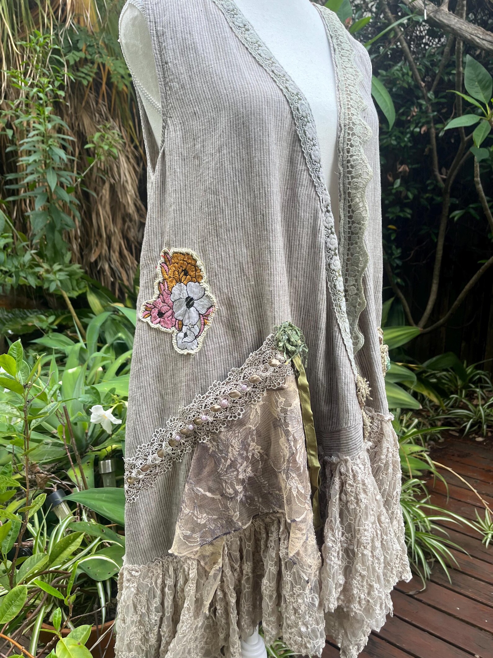 Bohobydarija Bohemian Tunic Top Tattered Upcycled Summer, Fairy ...