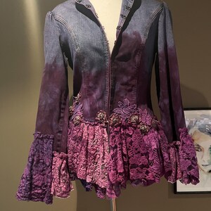 Bohobydarija Bohemian Shabby Chic Tattered Denim Jacket Artsy ...