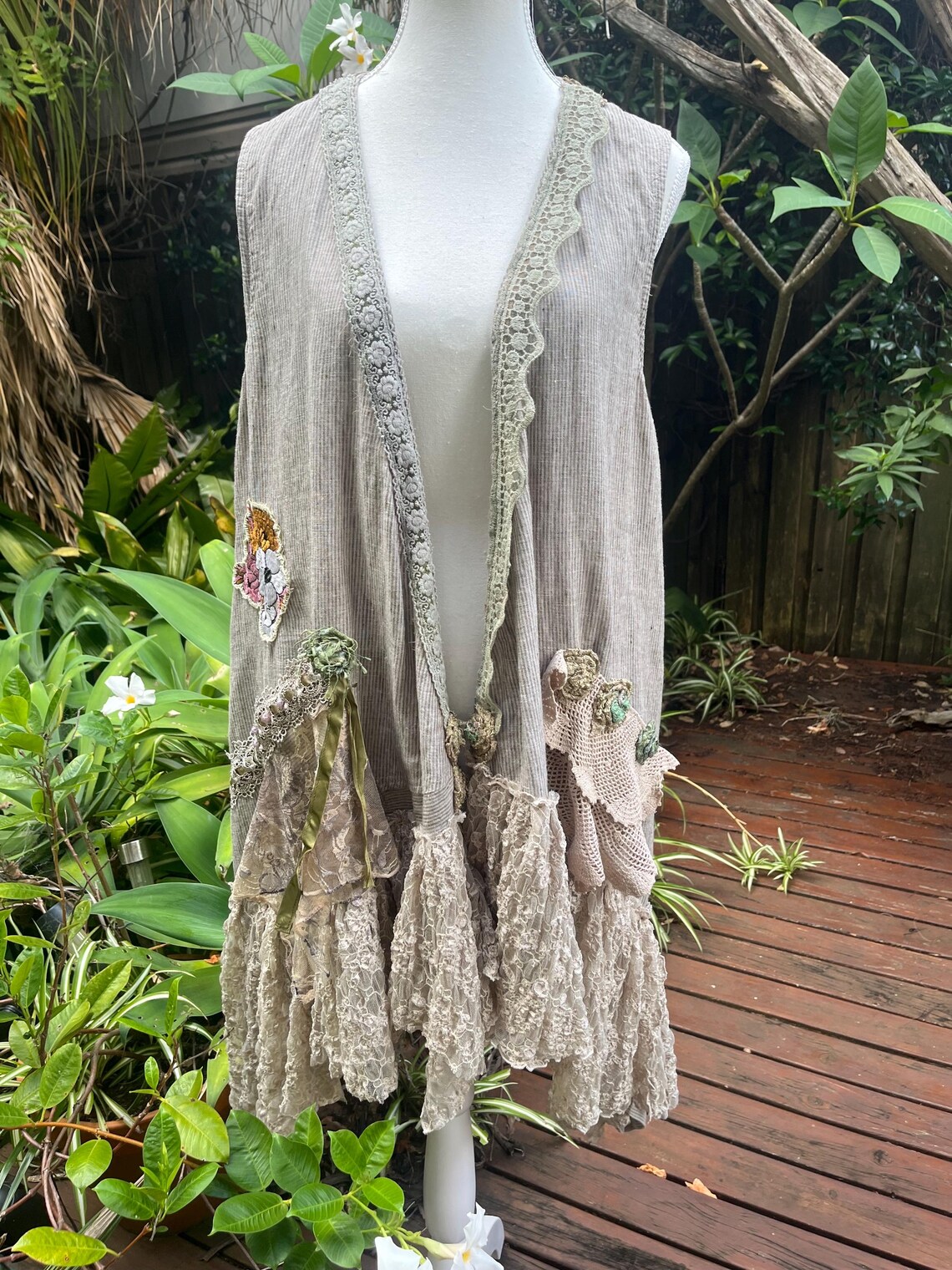 Bohobydarija Bohemian Tunic Top Tattered Upcycled Summer, Fairy ...