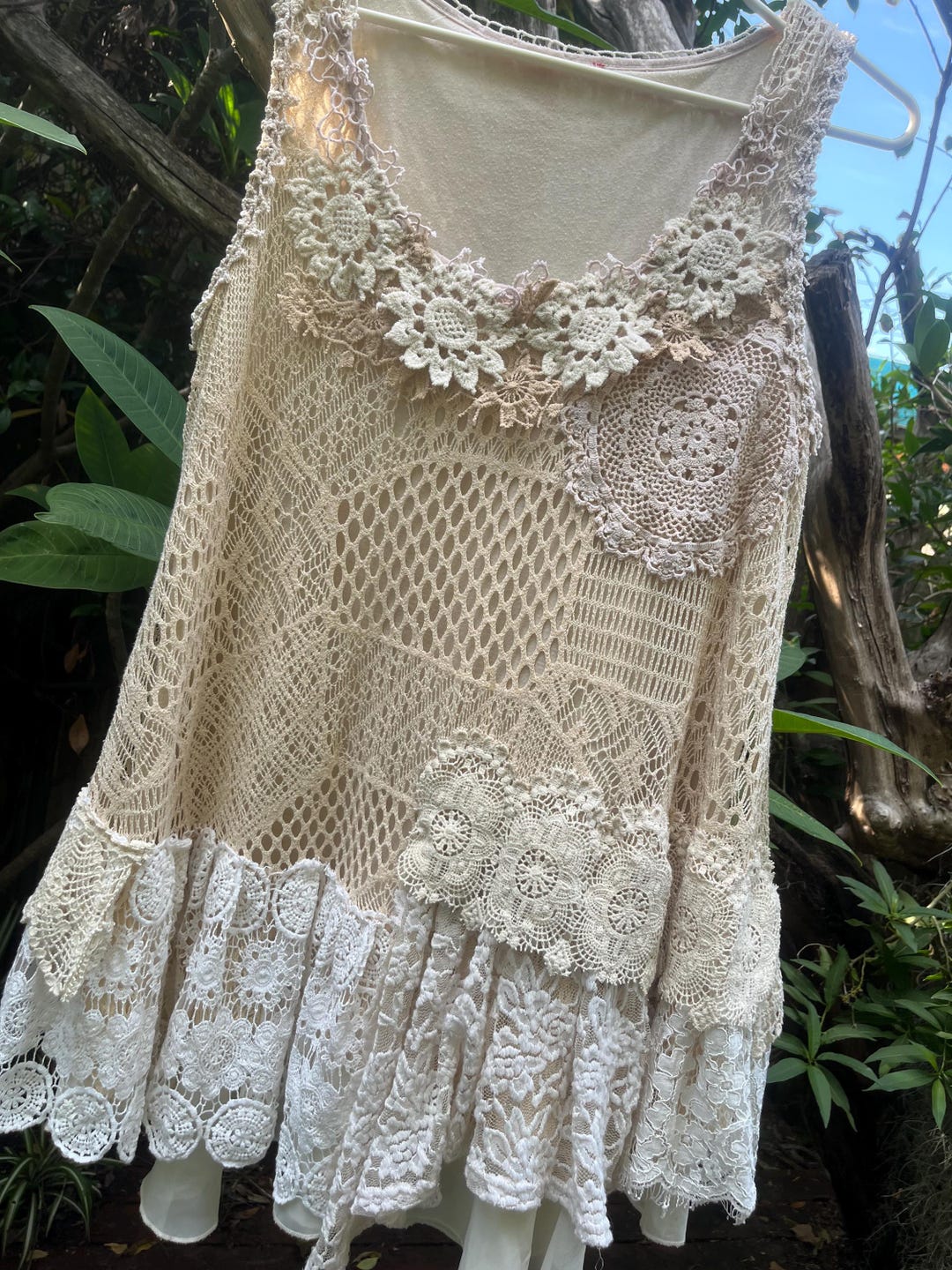 Bohobydarija Bohemian Tunic Top Tattered Upcycled Summer, Fairy ...