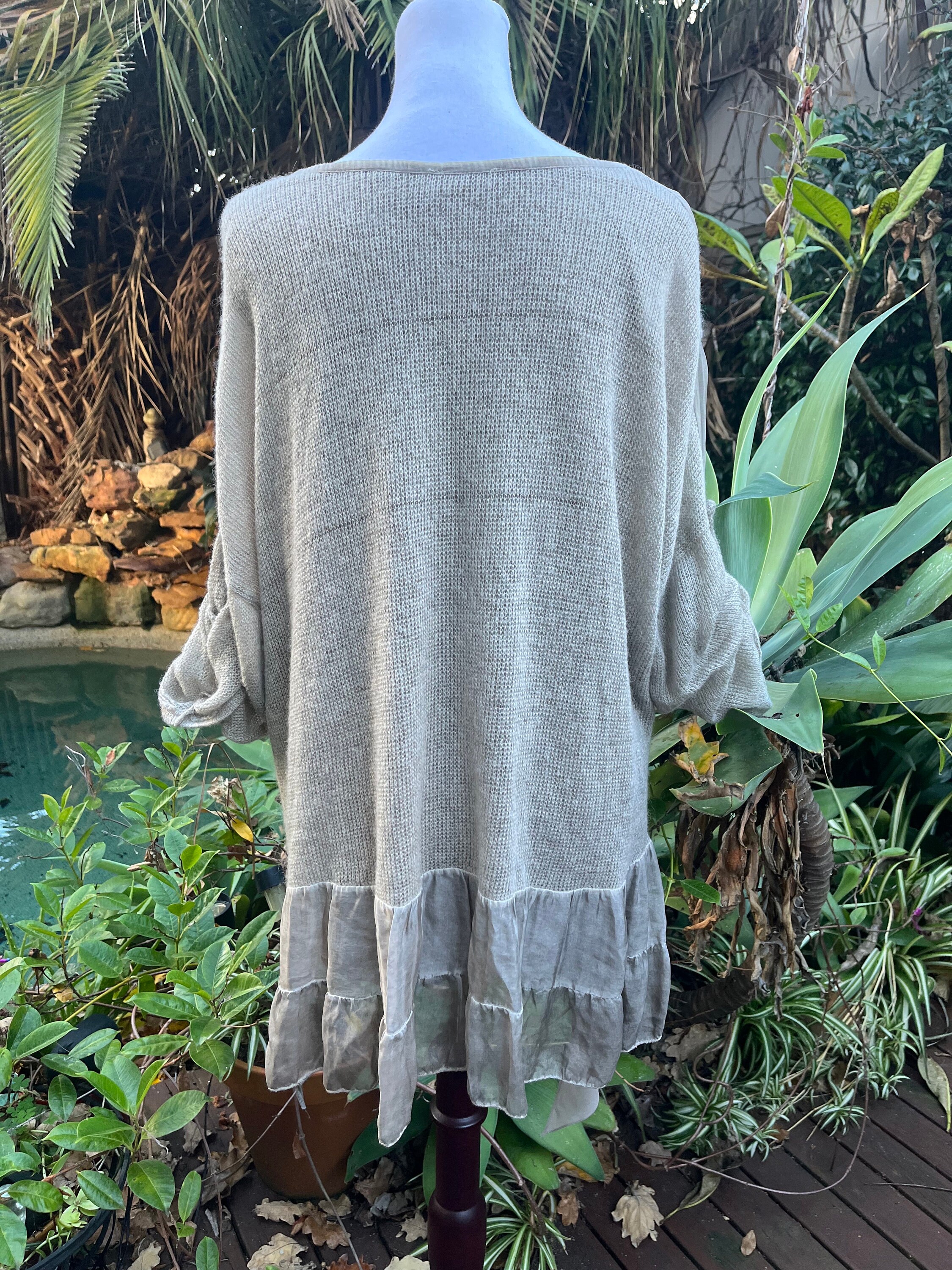 Bohemian Romantic Top Tattered Reworked Summer, Fairy, Woodland ...