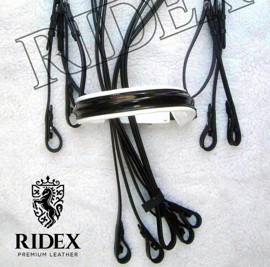 Leather English Horse Black Bridle Double Leather Rains All - Etsy