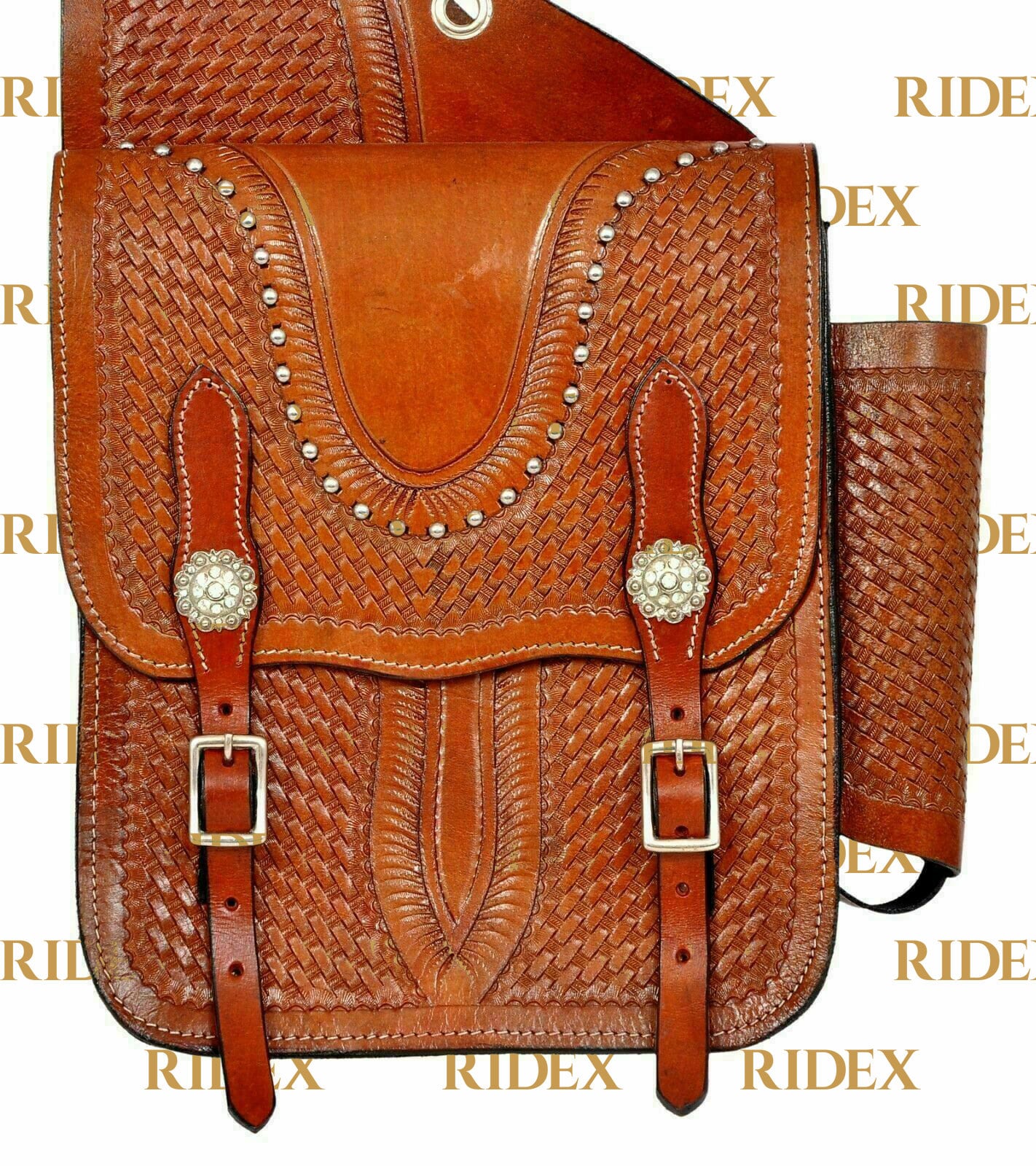 Genuine Cow Hide Leather Western Horse Saddle Bag . - Etsy