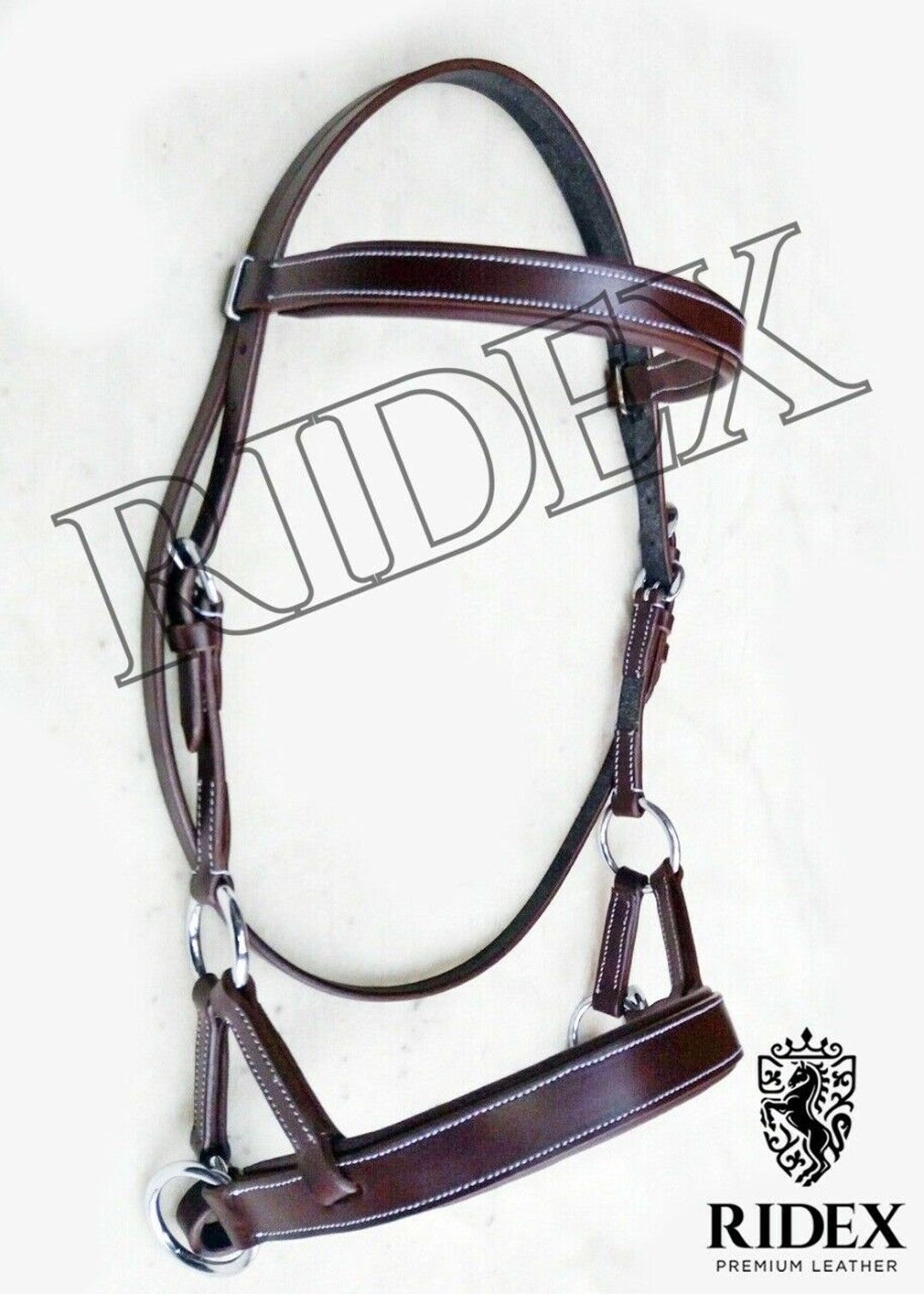 Leather Bit-less Horse Bridle Side Pull Bridle All Size Free Shipping ...