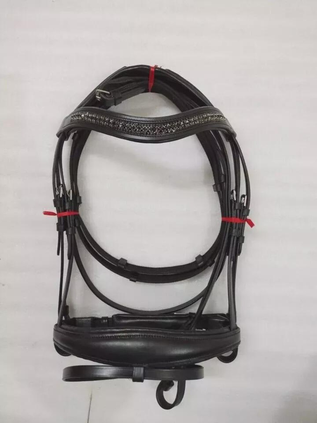 Anatomic Leather Padded Bridle With Black Color Stone & Padding ...