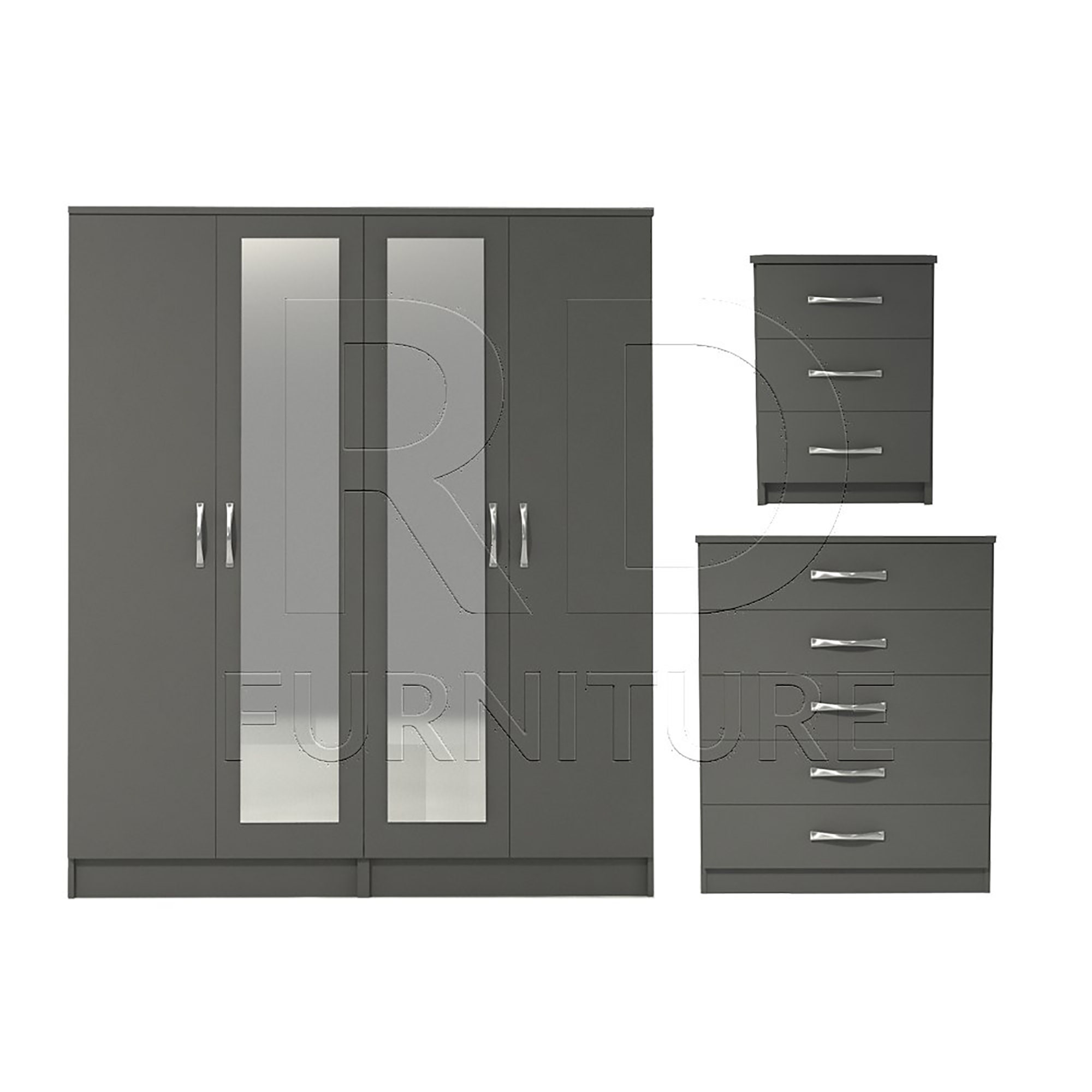 3 door wardrobe set store