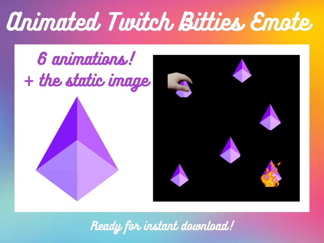 Animated Twitch Bitties Emote - Etsy
