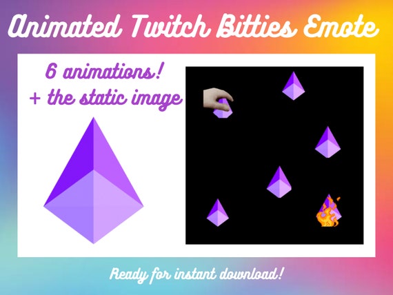 Animated Twitch Bitties Emote - Etsy