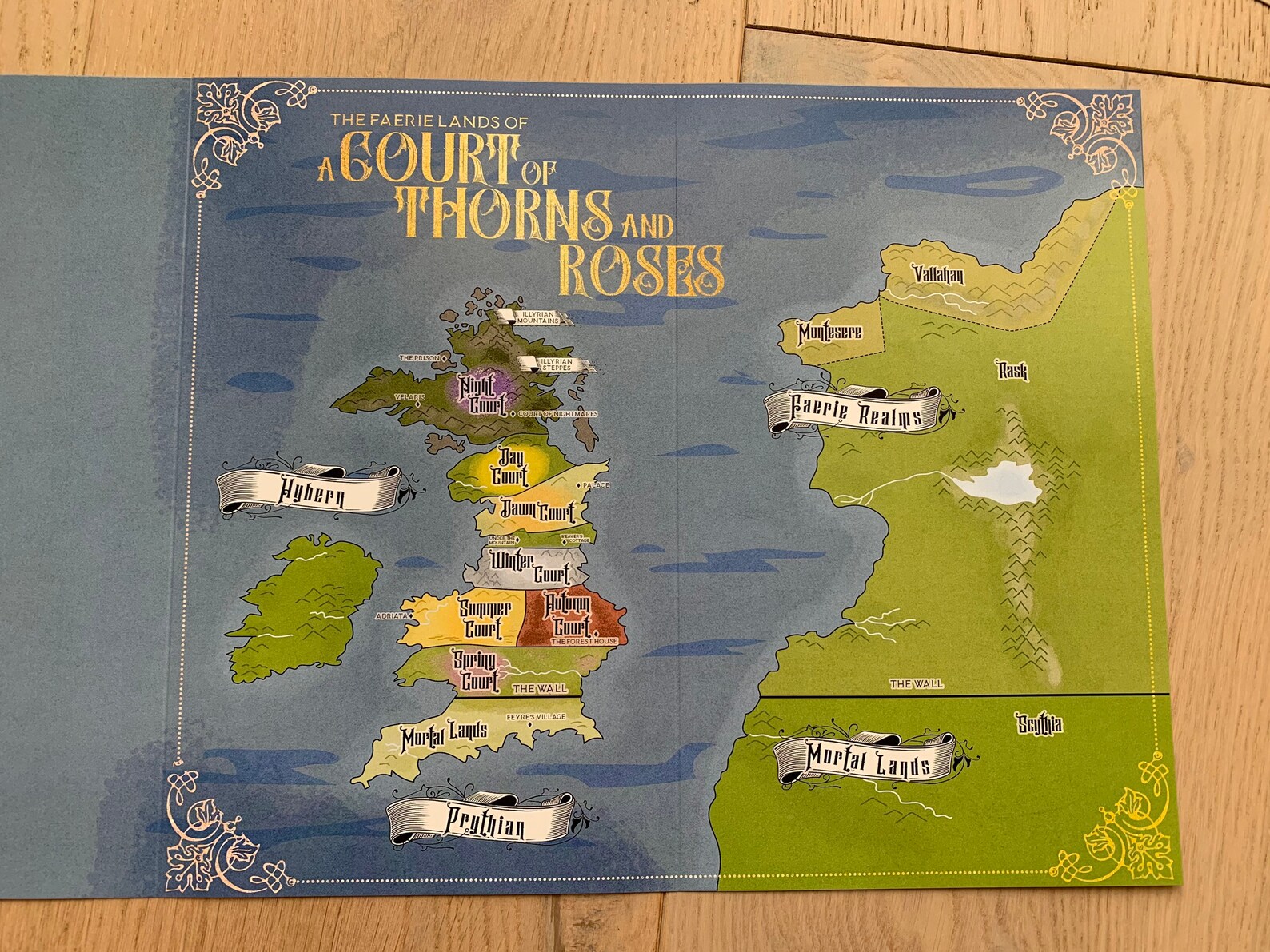 ACOTAR Fold Out Map - Etsy UK