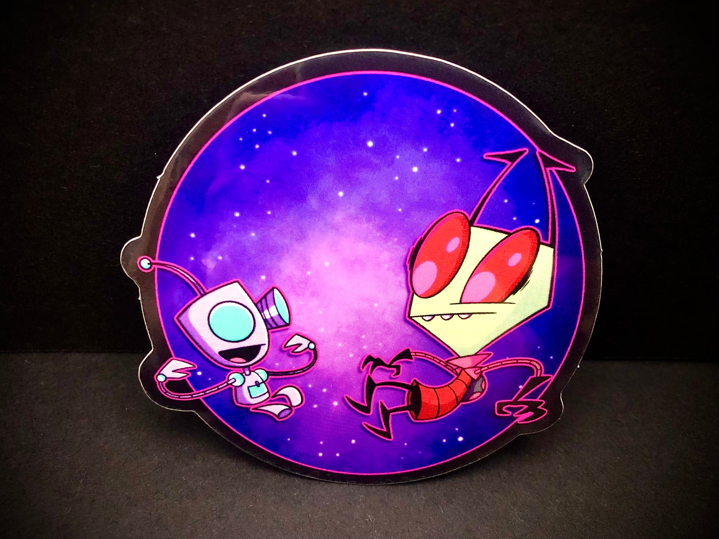 Zim & GIR 3 X 2.9 Gloss Vinyl Die-cut Sticker - Etsy