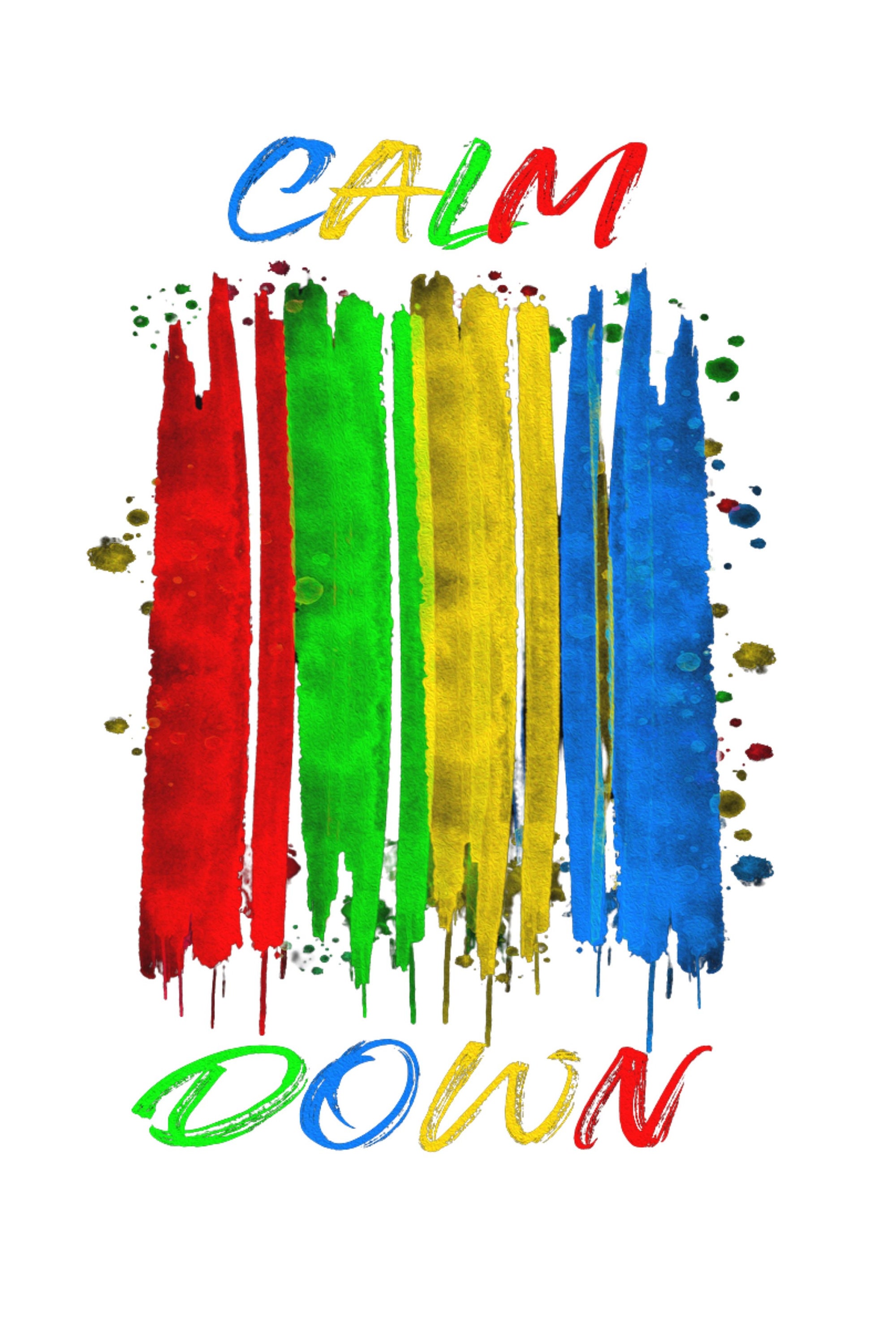 Calm Down Instant Download, Cut File.png,svg,pdf Cricut Silhouette ...