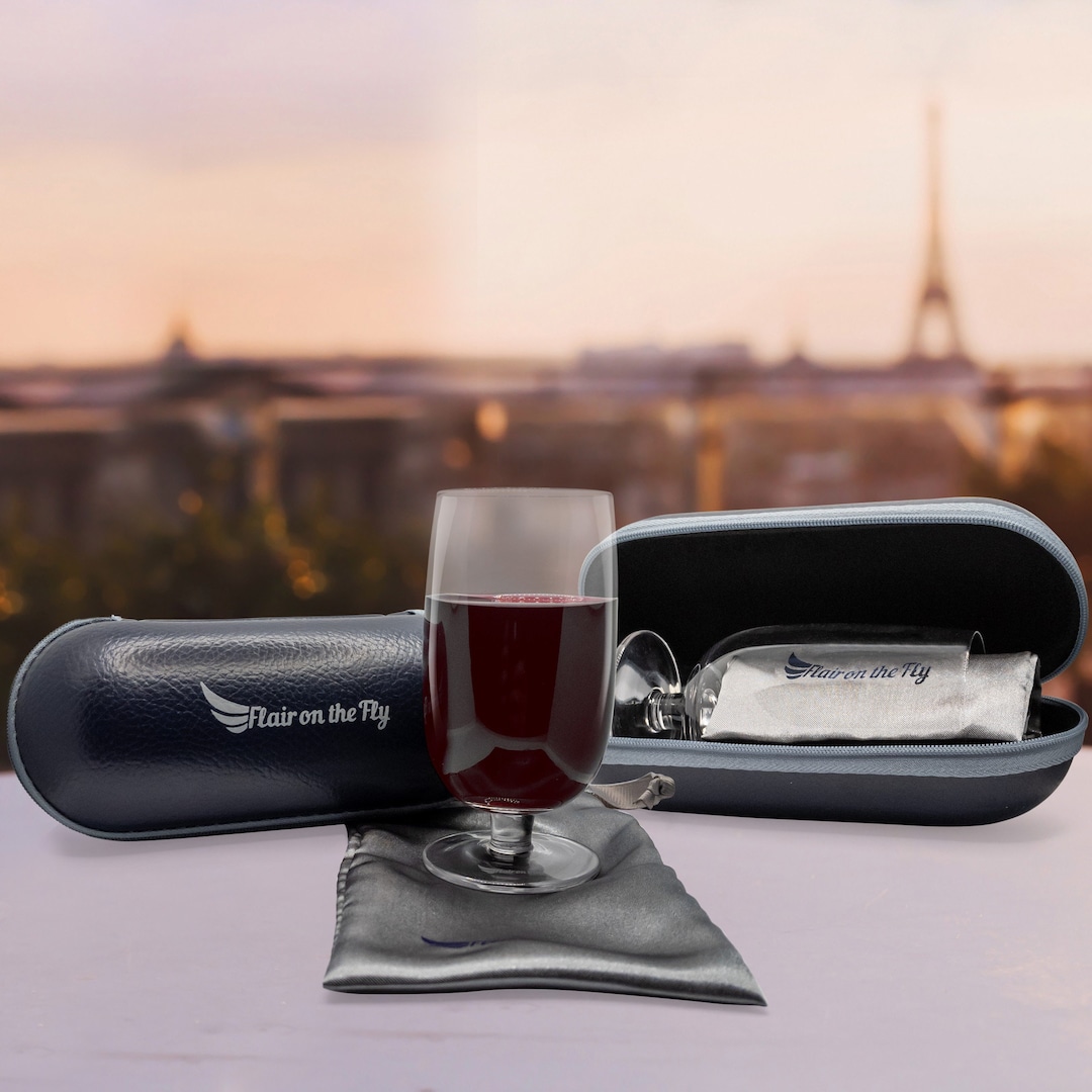 Travel Wine Glasses, Set of 2, Gifts for Couples That Travel, Wine ...