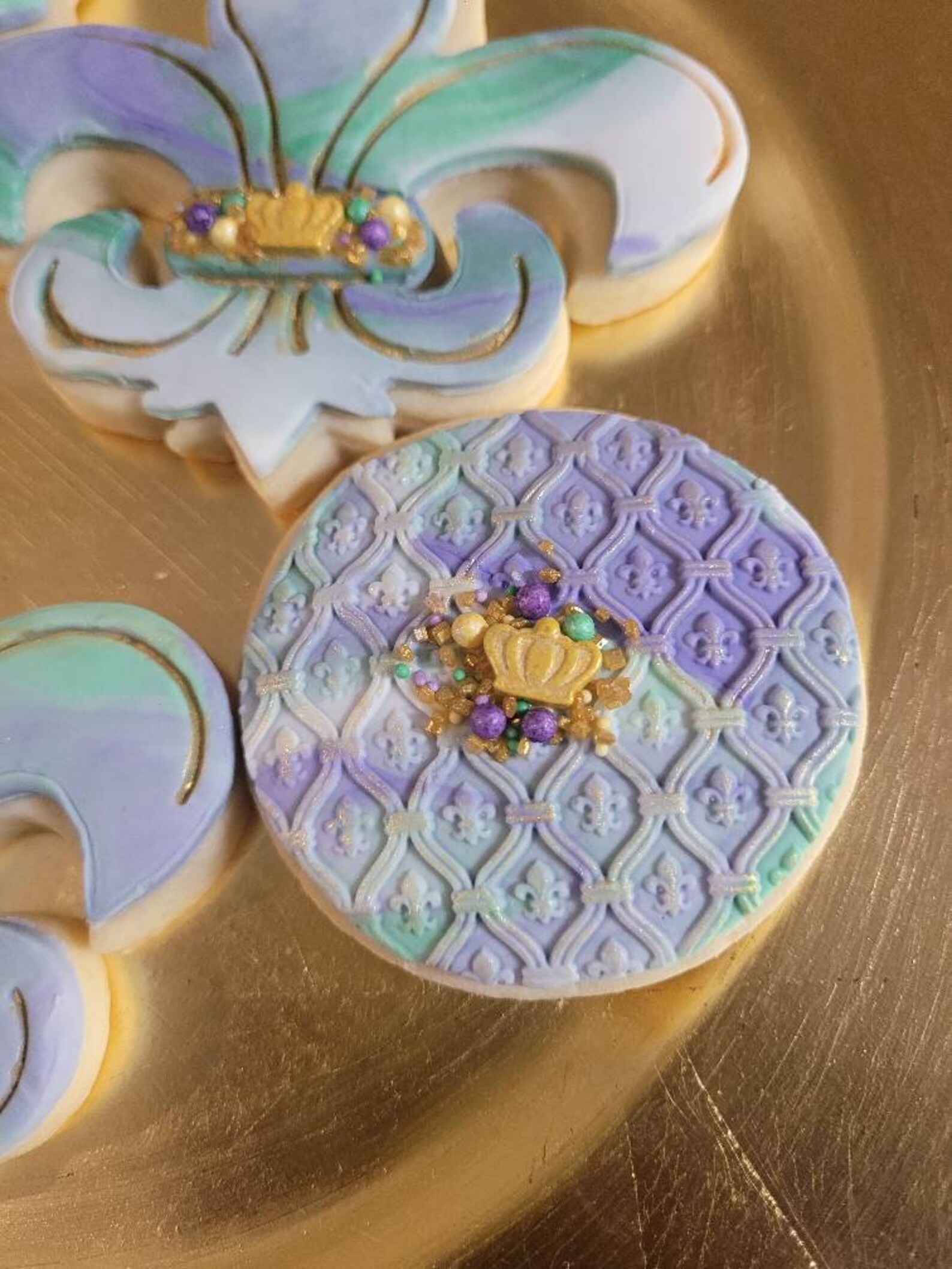 Mardi Gras Sugar Cookie Set, Mardi Gras Cookies, Fat Tuesday Cookies ...