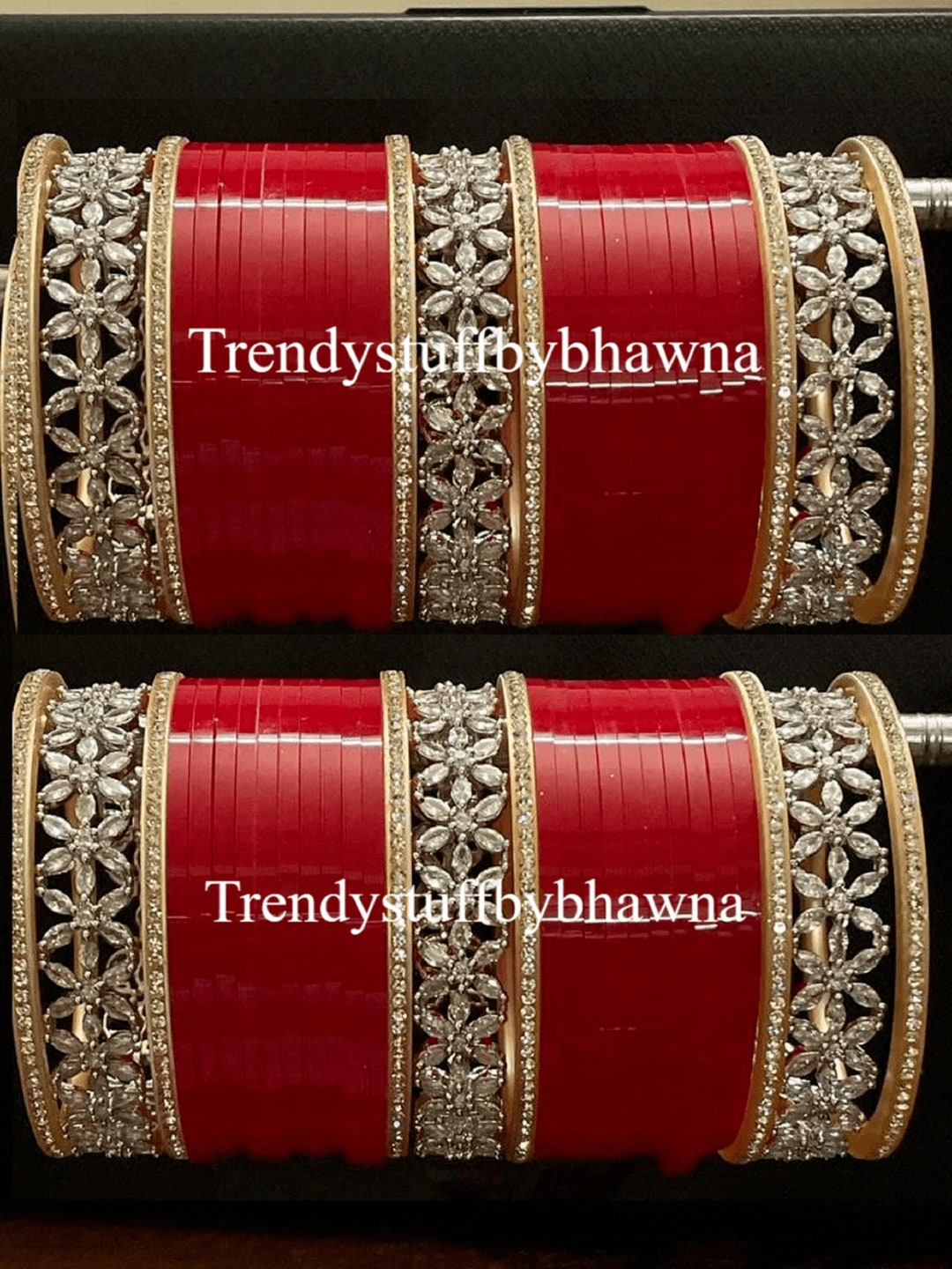 Indian Bridal Chura Red Choora Punjabi Choora Indian Suhaag - Etsy