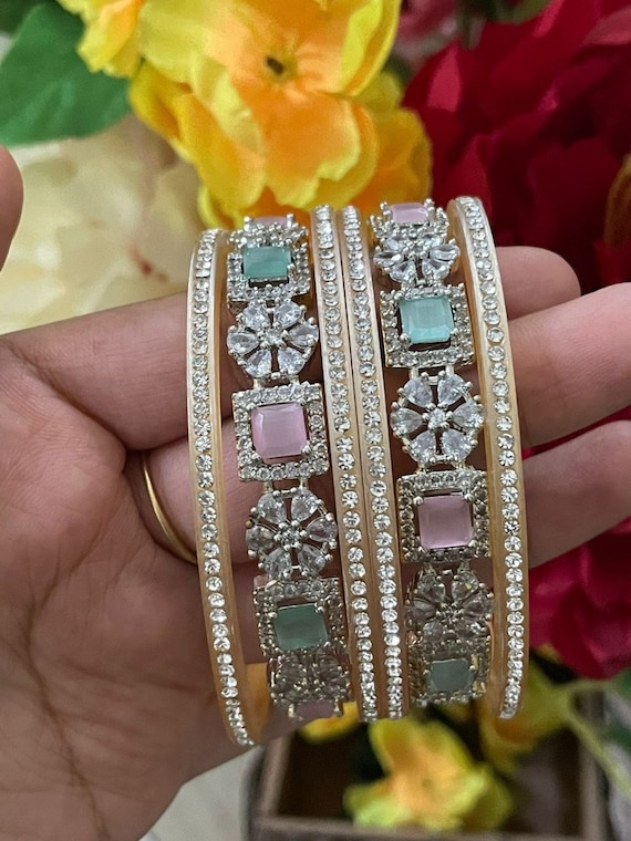 Diamond Bangles Indian Style