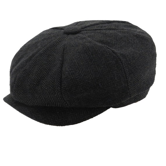 Mens Peaky Blinders Style Newsboy Flat Cap Grey Navy | Etsy