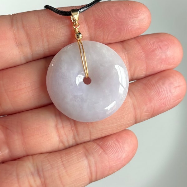 Icy Floating Green Jadeite, Fugua 福瓜 Jadeite Jade Pendant, 100% ...