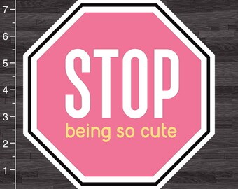 Pink Stop Sign - Etsy