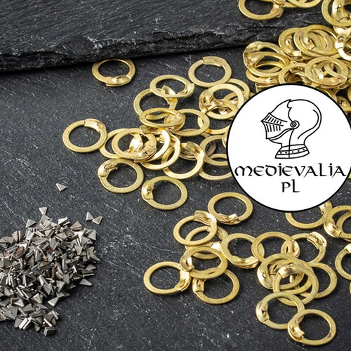 Flat Rings With Wedge Rivets 7 MM 8 MM-9 Mm Riveted - Etsy