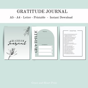 Printable Gratitude Journal, Gratitude Inserts - Etsy