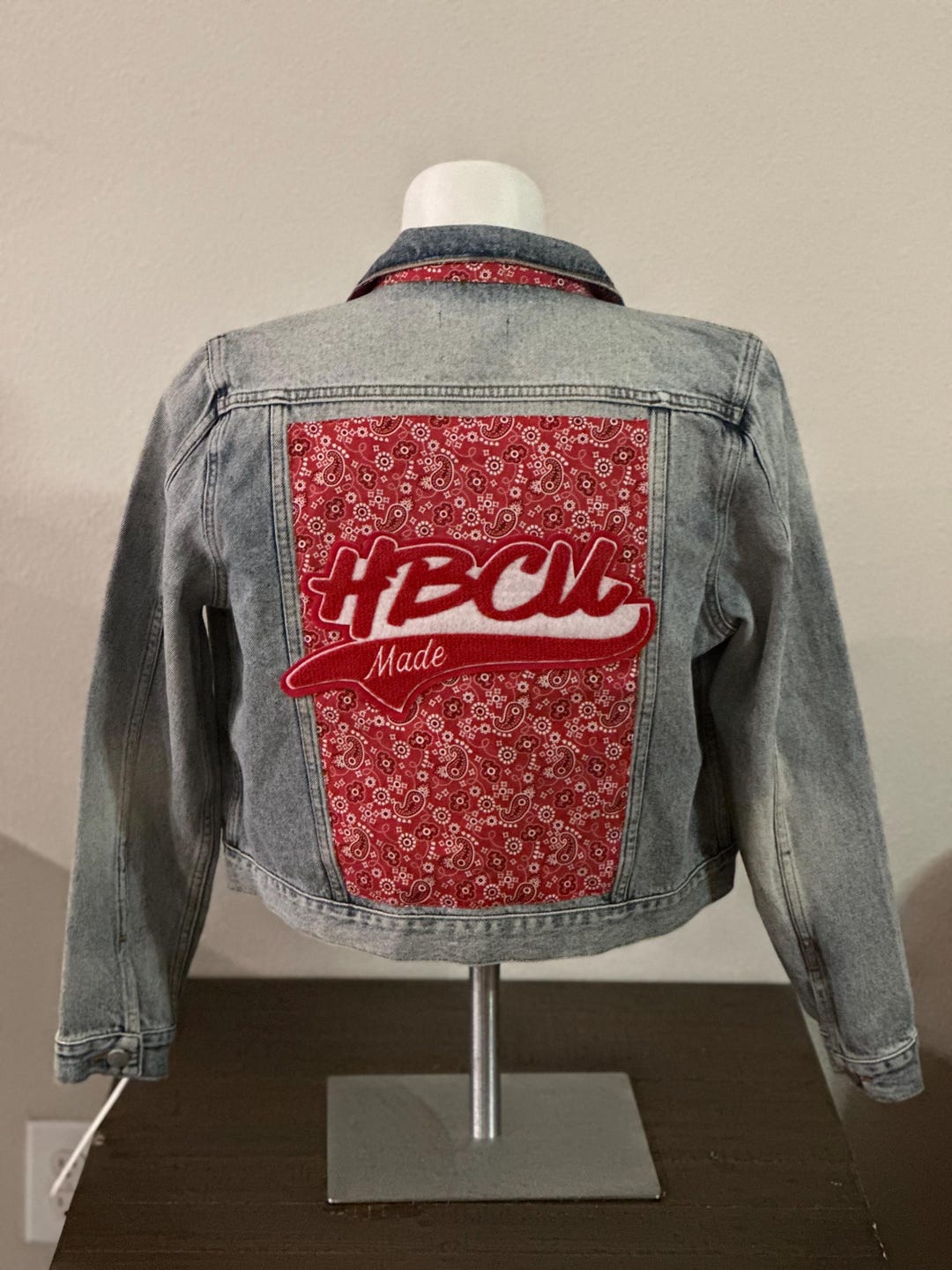 DST - Delta Sigma Theta Denim Patchwork Jacket Size Large - Etsy