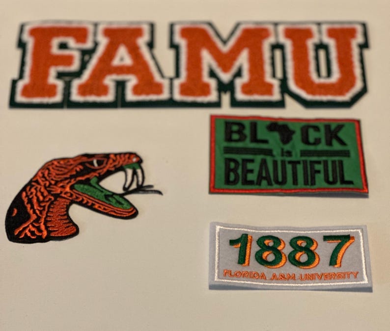 Patch Set - FAMU 1887 Florida A&M University (4 Piece Set) - Etsy