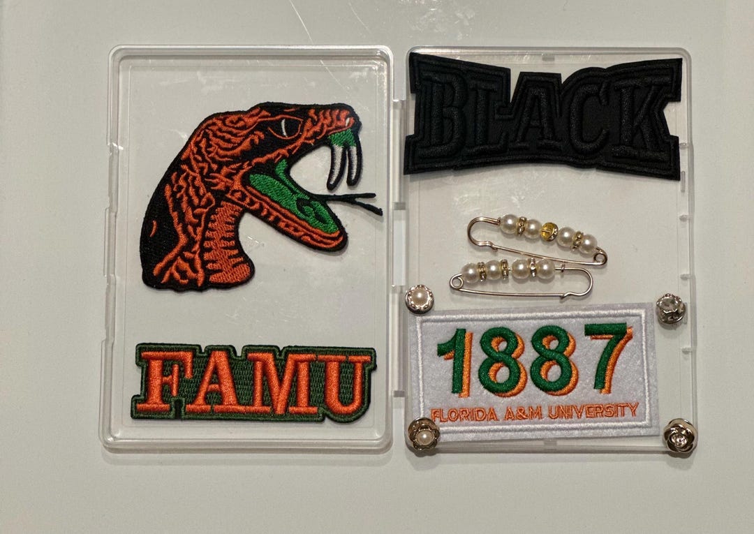 Trucker Hat Kit- Patches and Pins - FAMU 1887 Florida A&M University ...