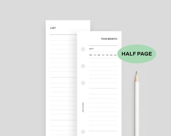 To Do Half Sheet - Etsy
