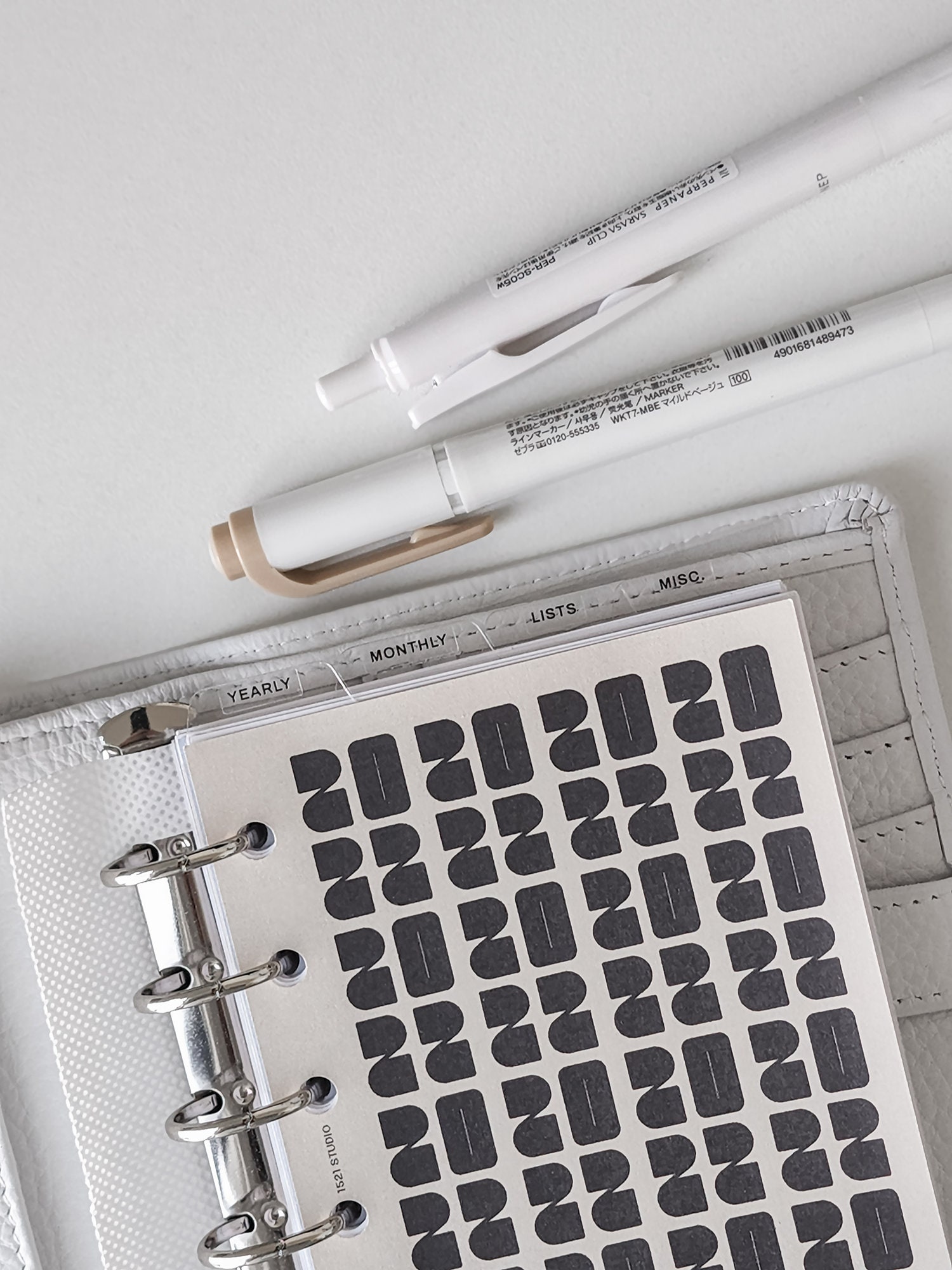 Divider Tab Sticker Sheet With 91 Labels White Ink & Black - Etsy