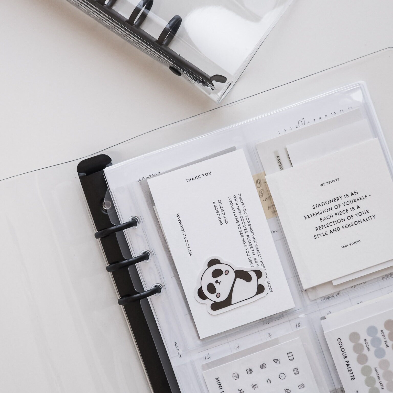 PVC Clear Ring Planner Cover Black Rings A5 Size 6-rings - Etsy