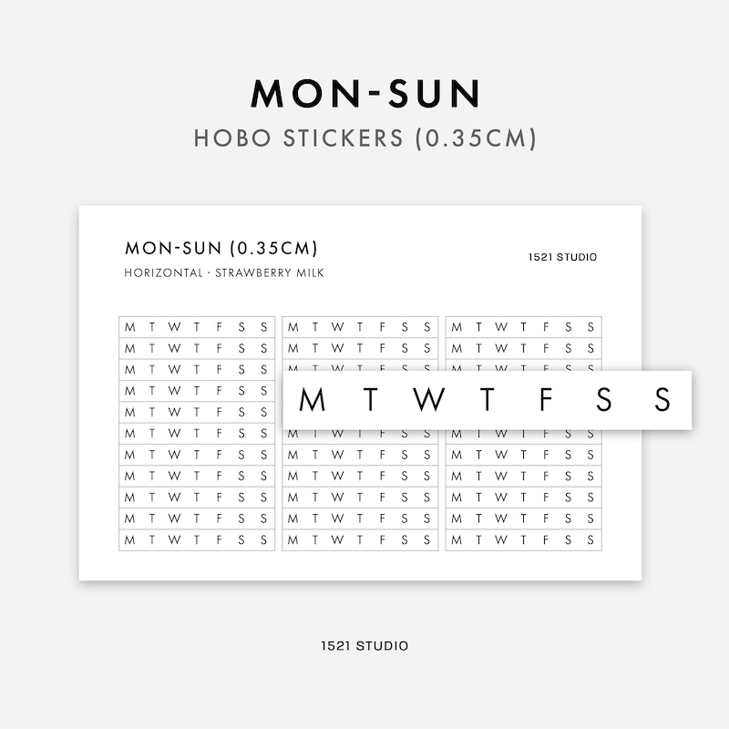 Hobonichi Grid Tracker - Etsy