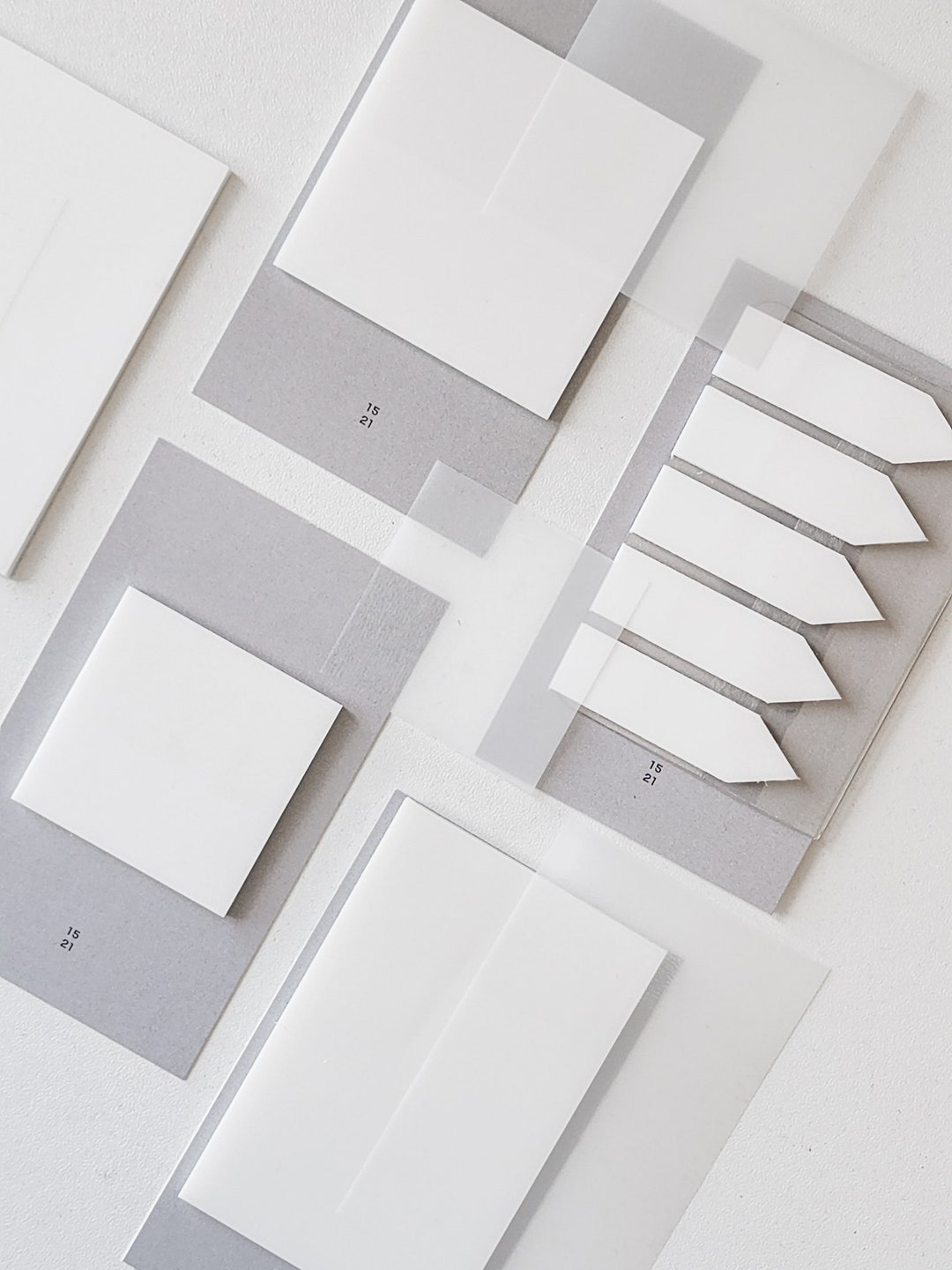 Transparent Sticky Notes , 5 SIZES || Square Sticky Notes With a Matte ...