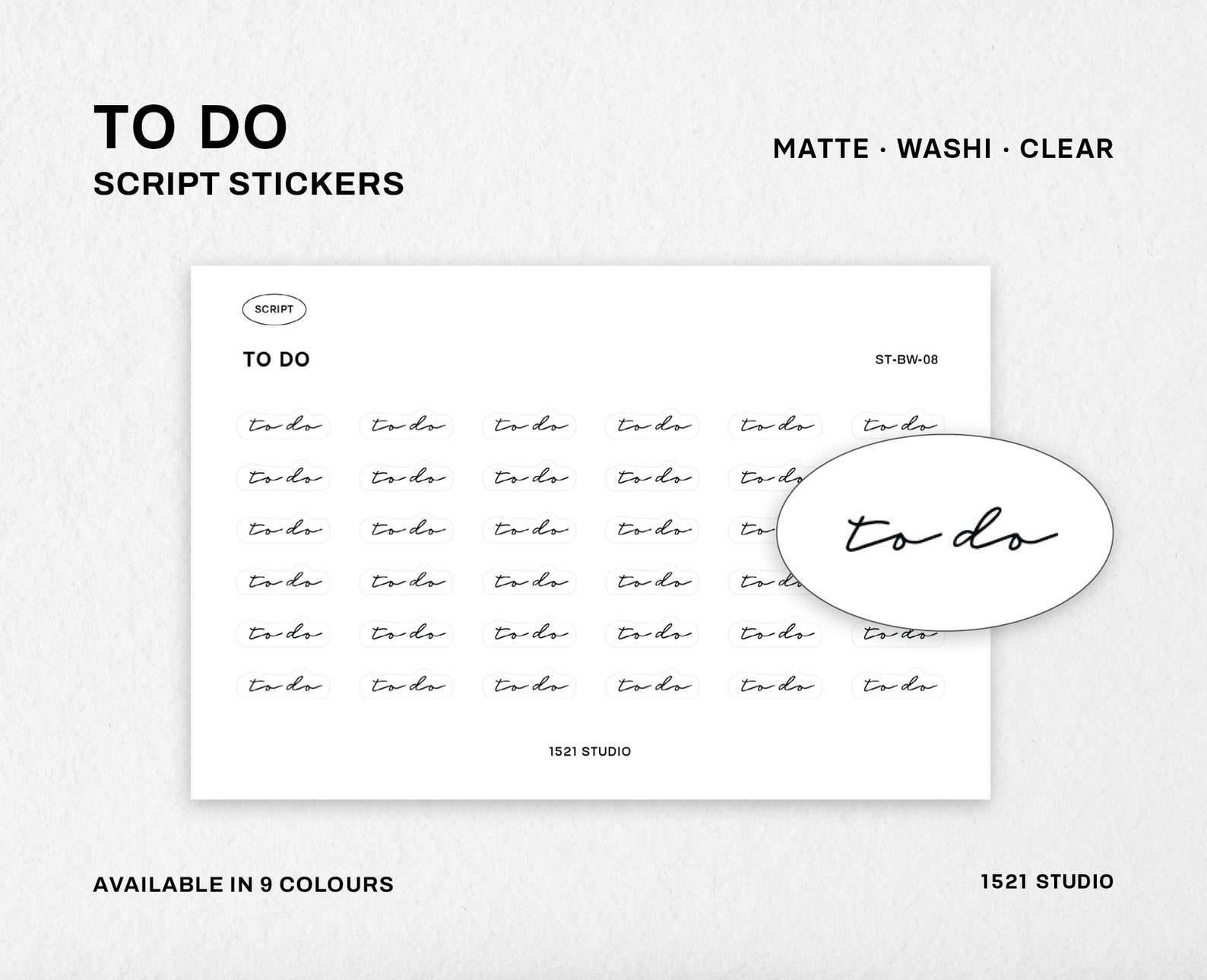 TO DO Script Stickers Highlighted Script Stickers To-do List - Etsy ...