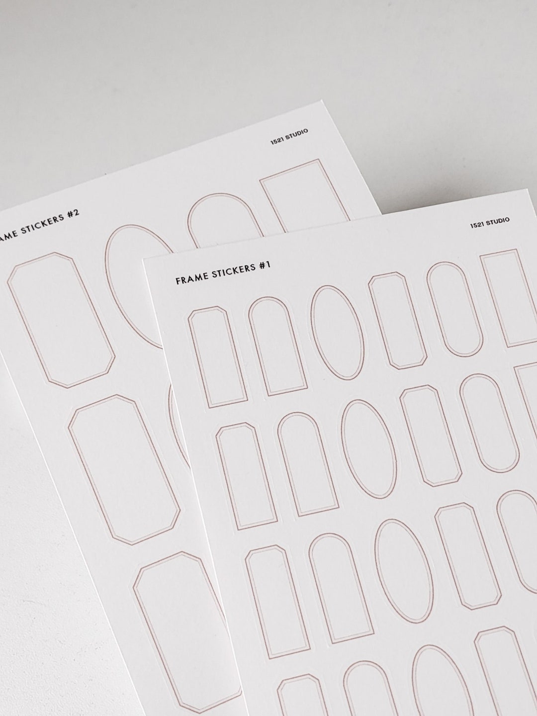 Frame Stickers (2 Sizes, Set of 2) || Writeable Stickers, Planner ...