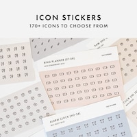 Tiny Icon Planner Stickers - Etsy