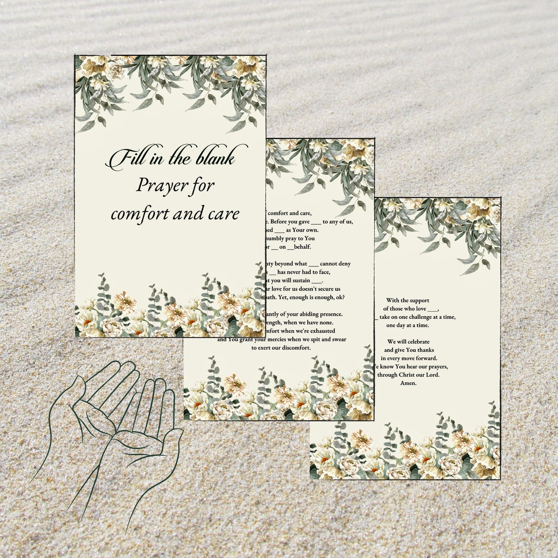 Simple Prayer for Comfort and Care, Generic, Spiritual, Well-being ...