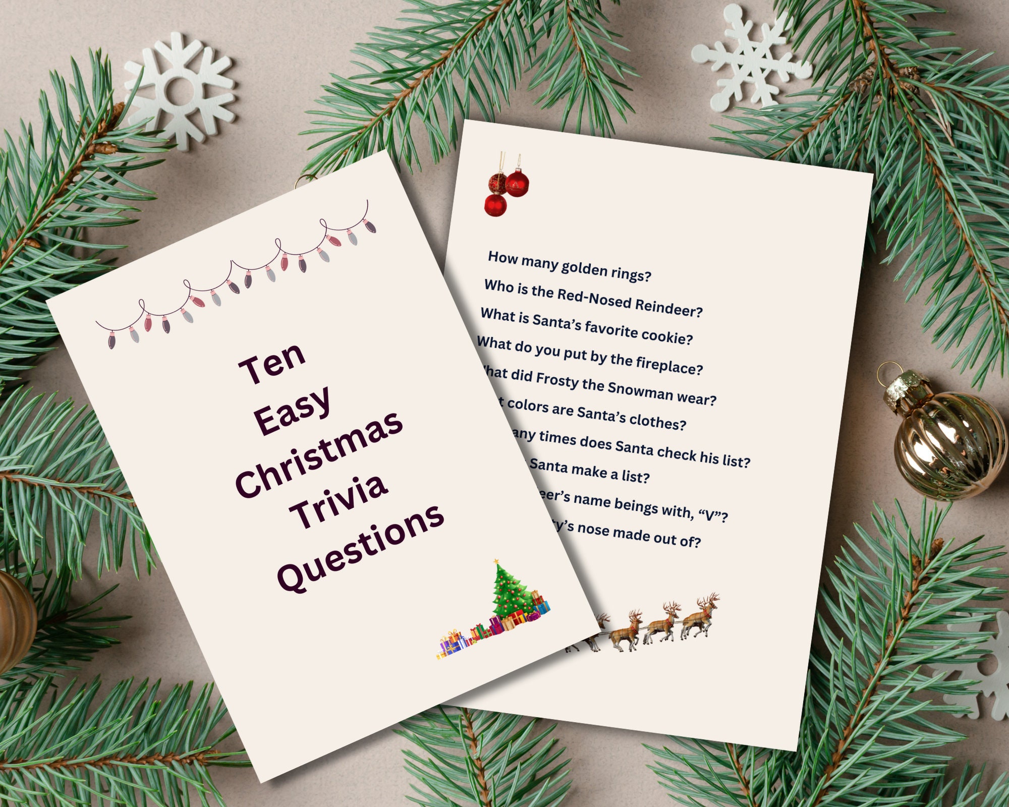 Printable Christmas Trivia Questions, Christmas Trivia Holiday Games ...