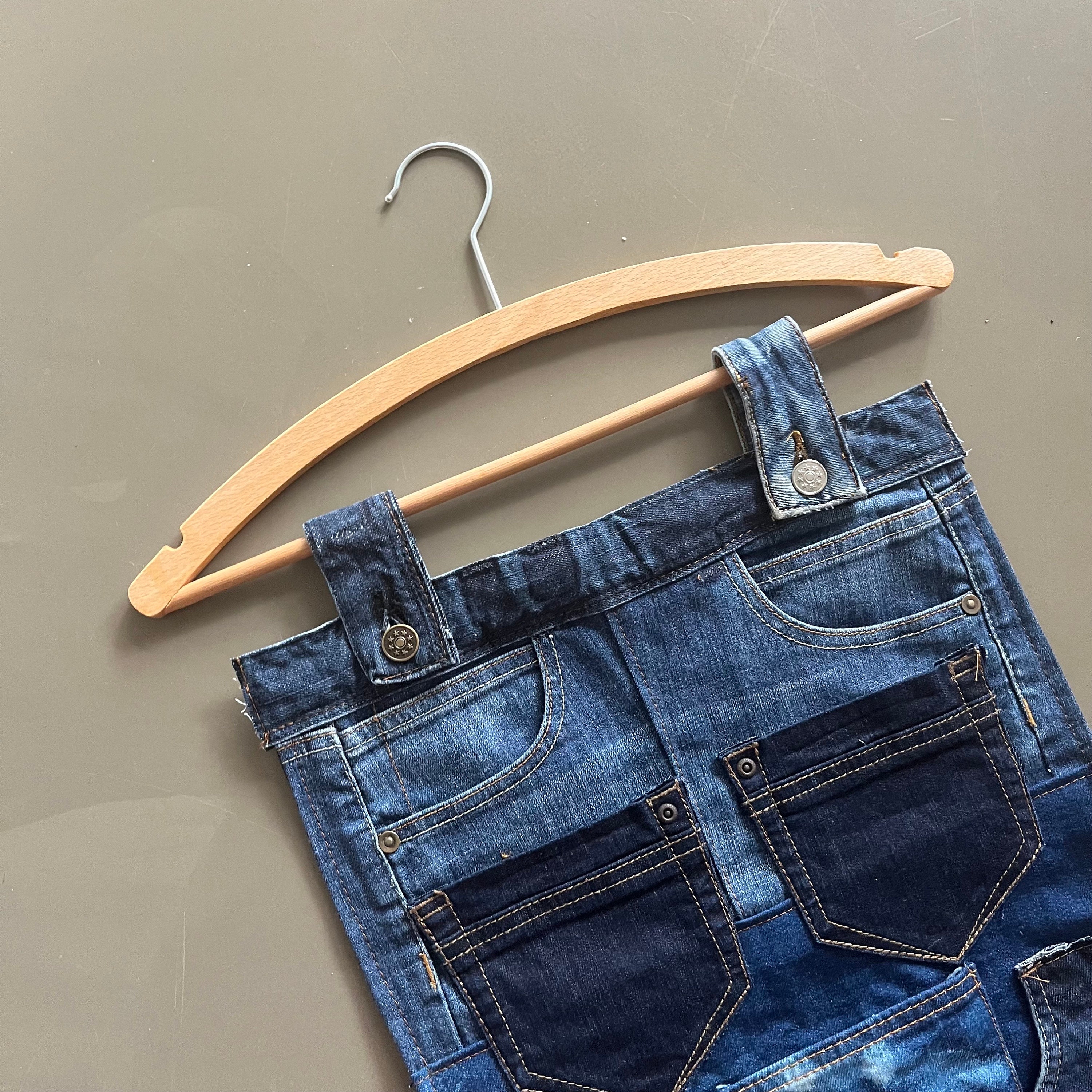 Denim Wall Organizer Blue Jeans Pockets Wall Storage - Etsy