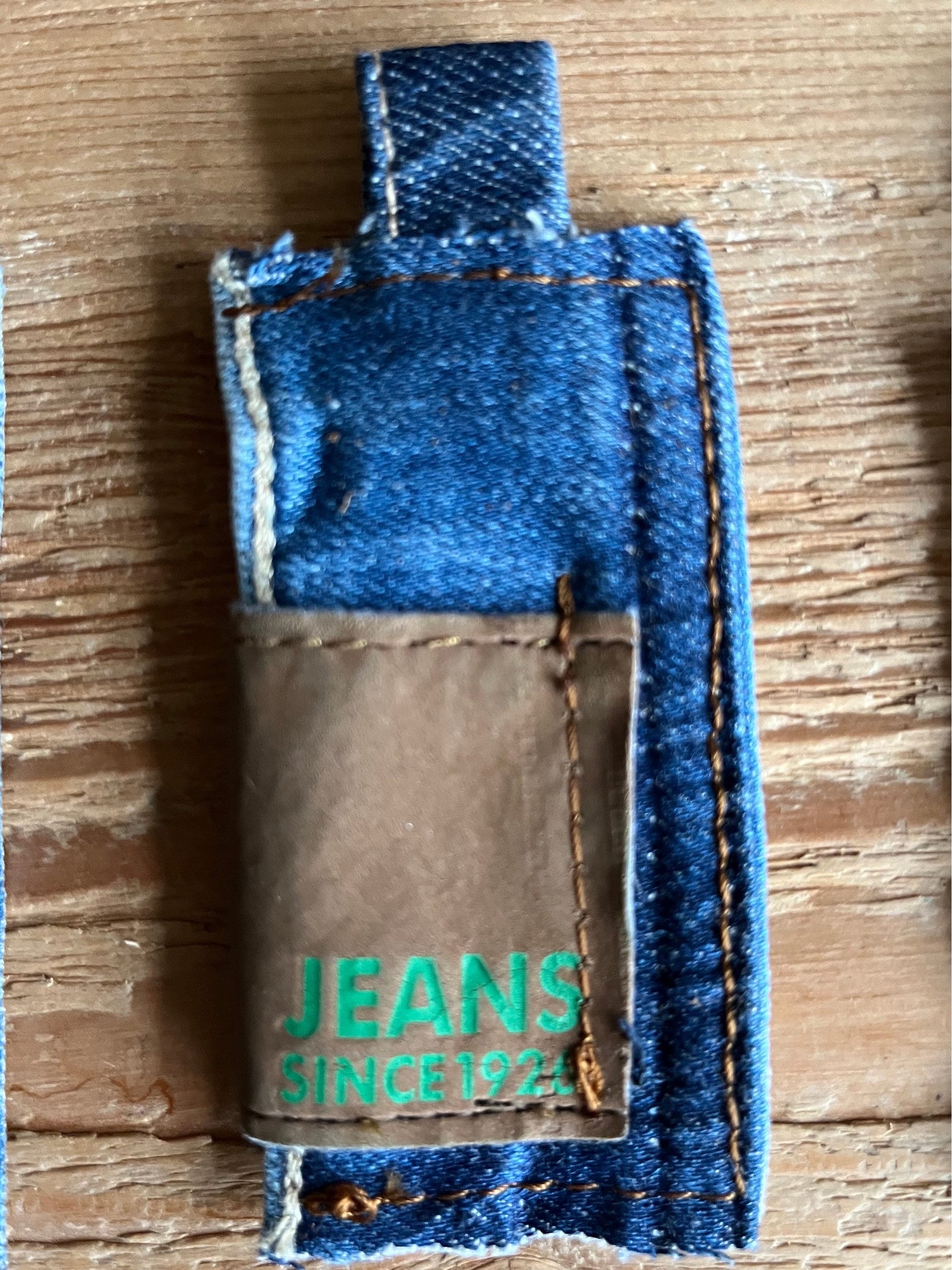 Blue Fabric Keychain Repurposed Denim Eco Friendly New Home Gift ...